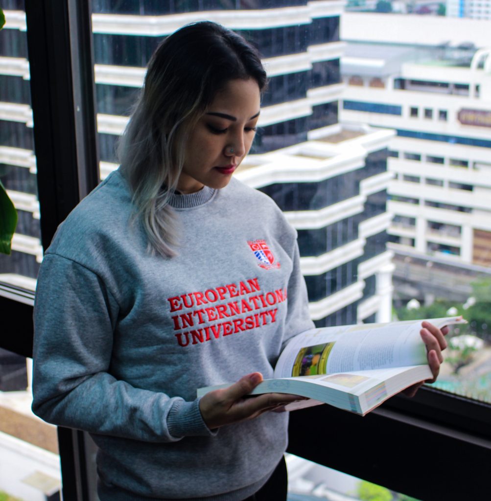 EIU Sweater – European International University – Study Anytime, Anywhere.